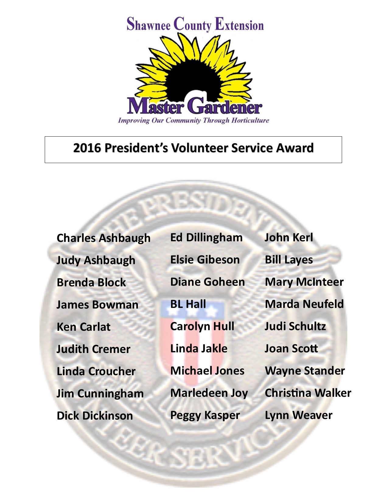 President's Volunteer Service Award